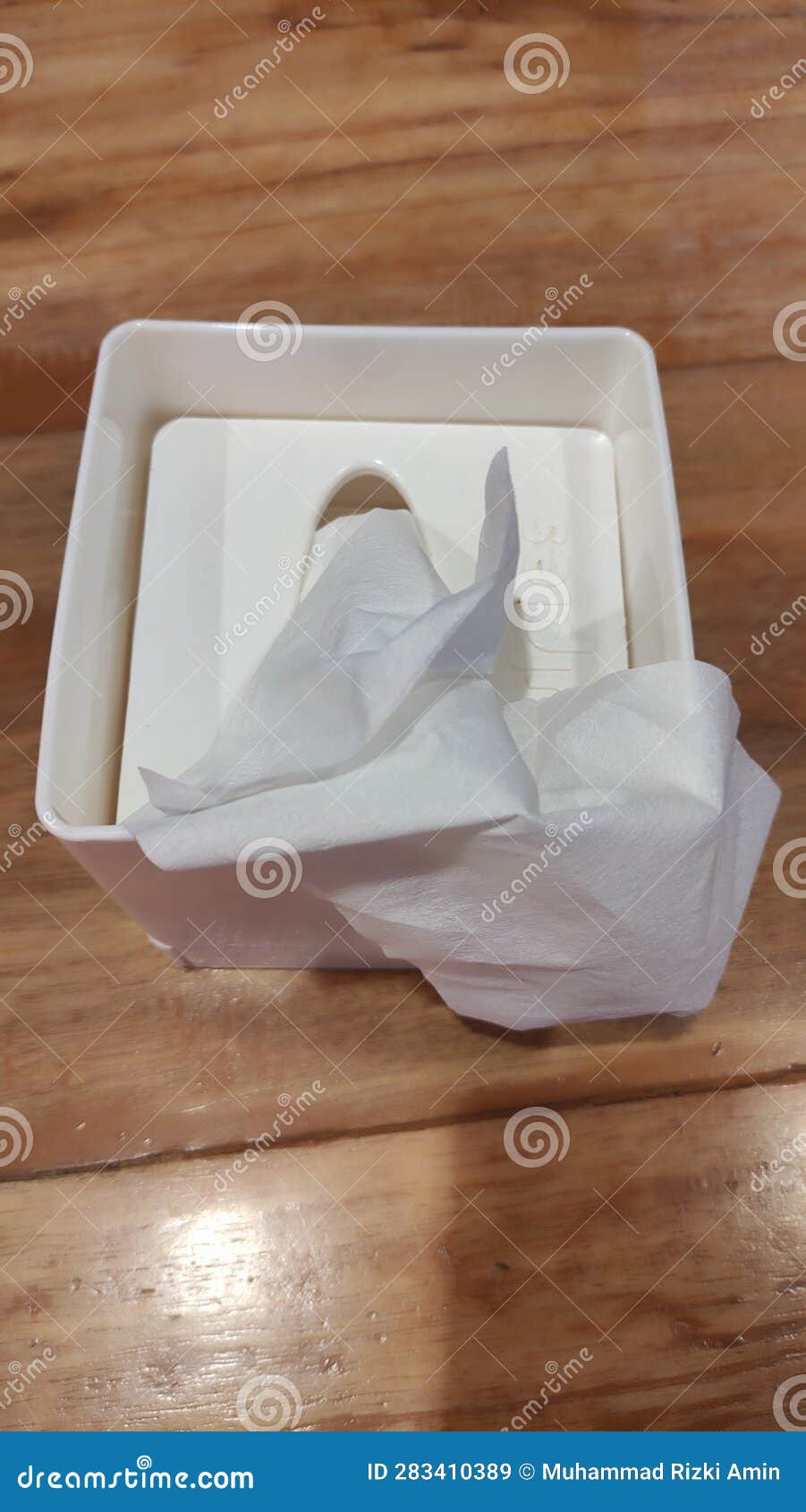 White Tissue Box Where the Tissue is Ready To Use Stock Image - Image ...