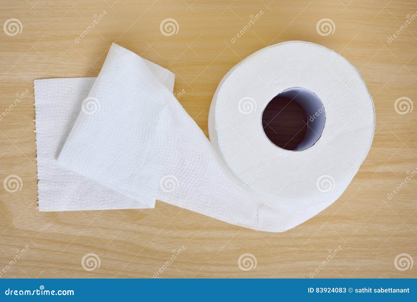 White Tissue Paper on Wooden Table Stock Image - Image of table, wooden ...