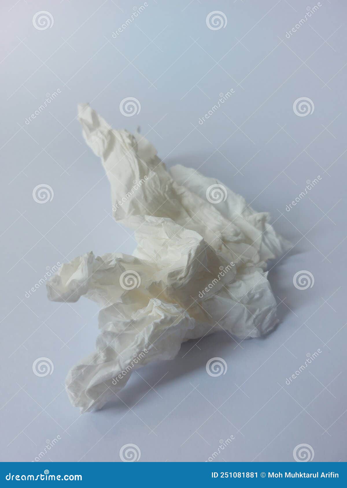 White Tissue, Used on a Clean White Background Stock Image - Image of ...