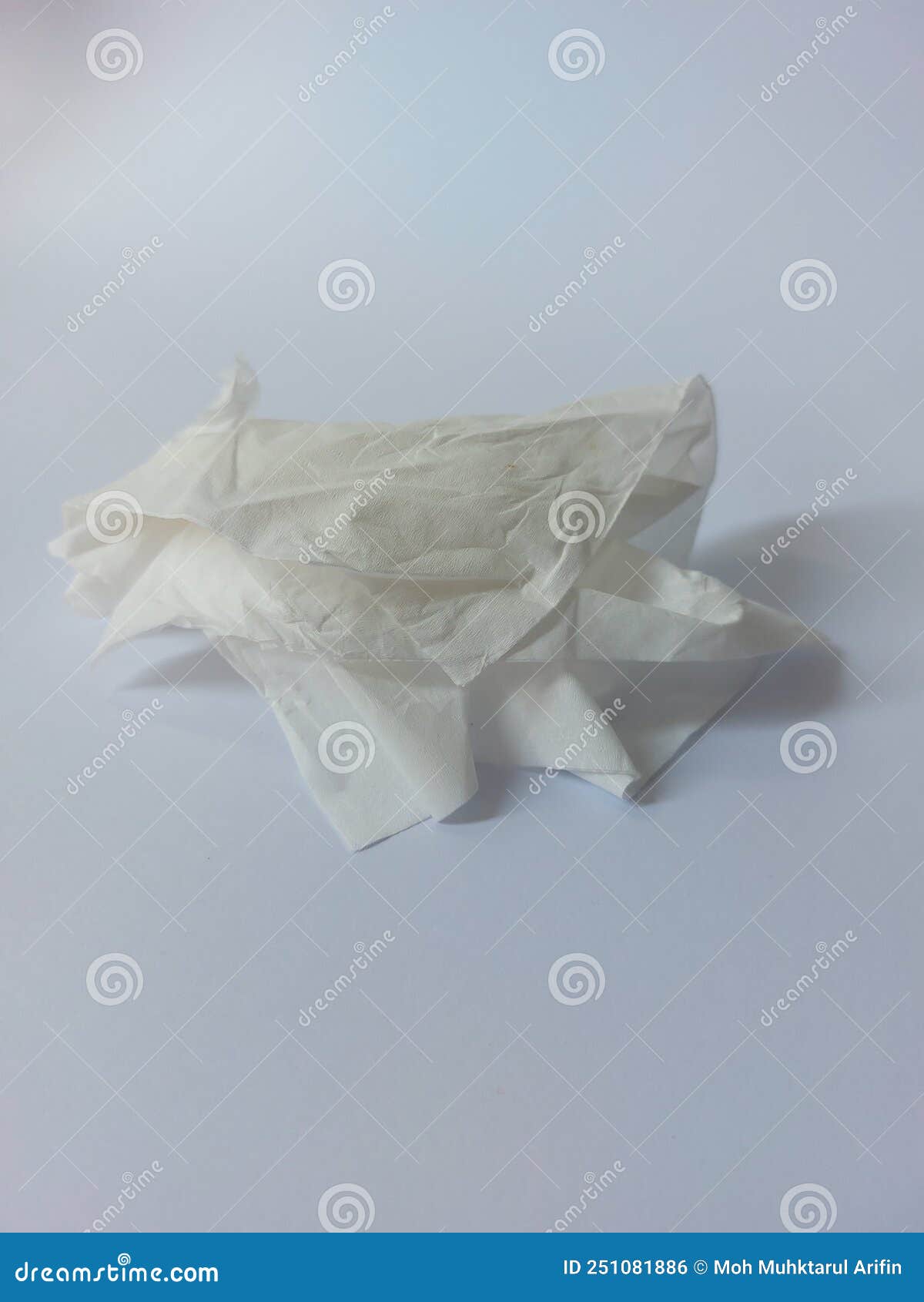 White Tissue, Used, with an Irregular Shape Stock Photo - Image of ...