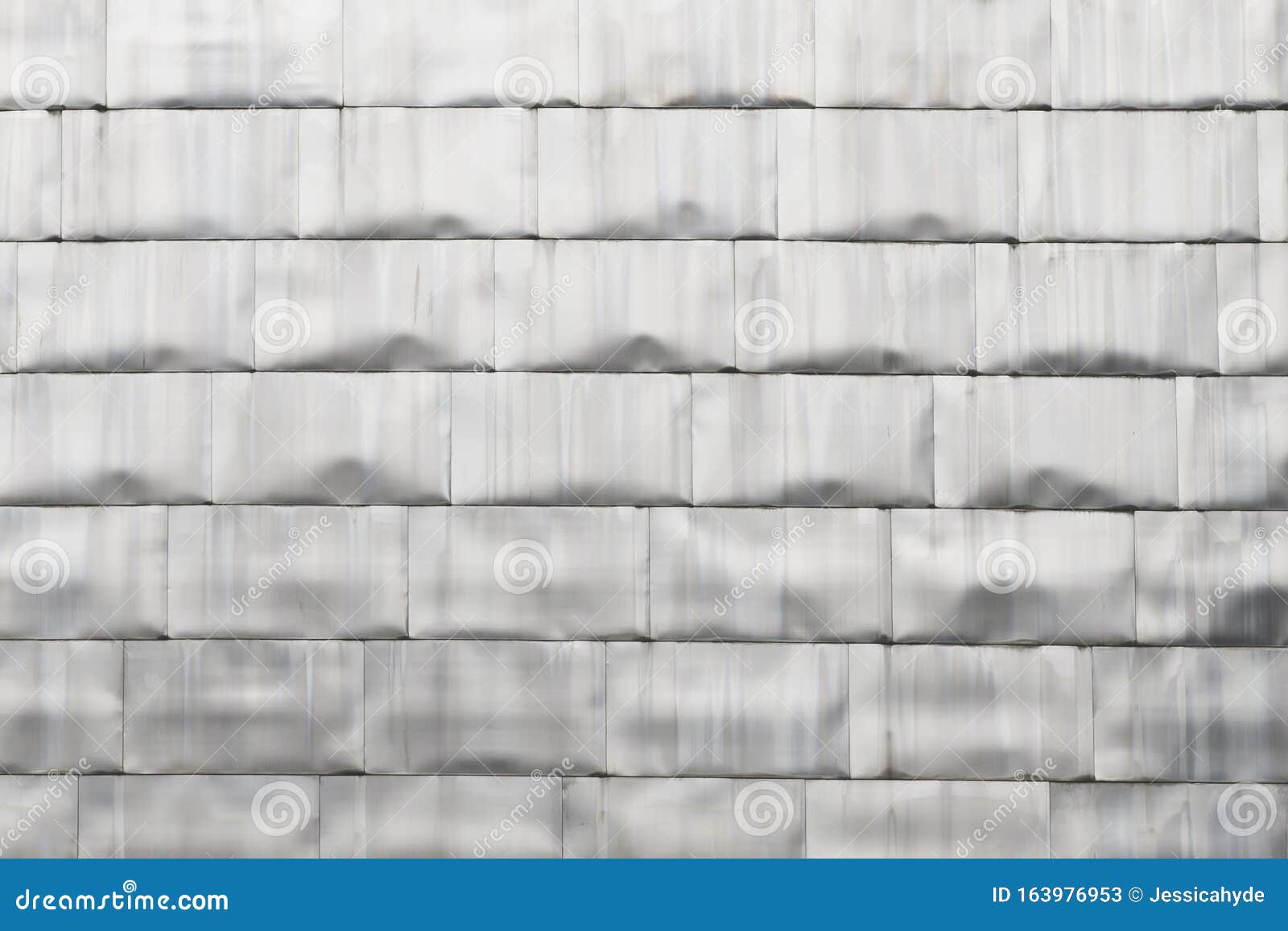 White Titanium Panels Wall Background Stock Image - Image of modern ...