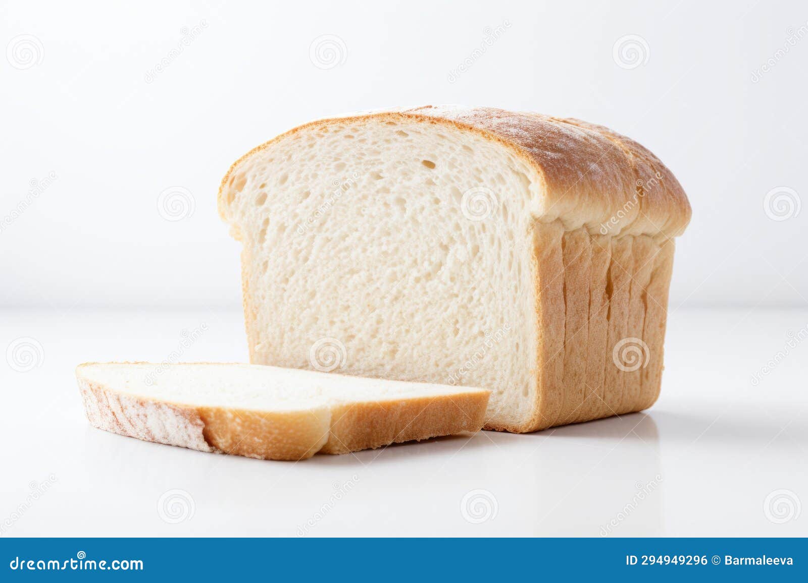 White Toast Bread with Wheat Flour. Generative AI Stock Photo - Image ...