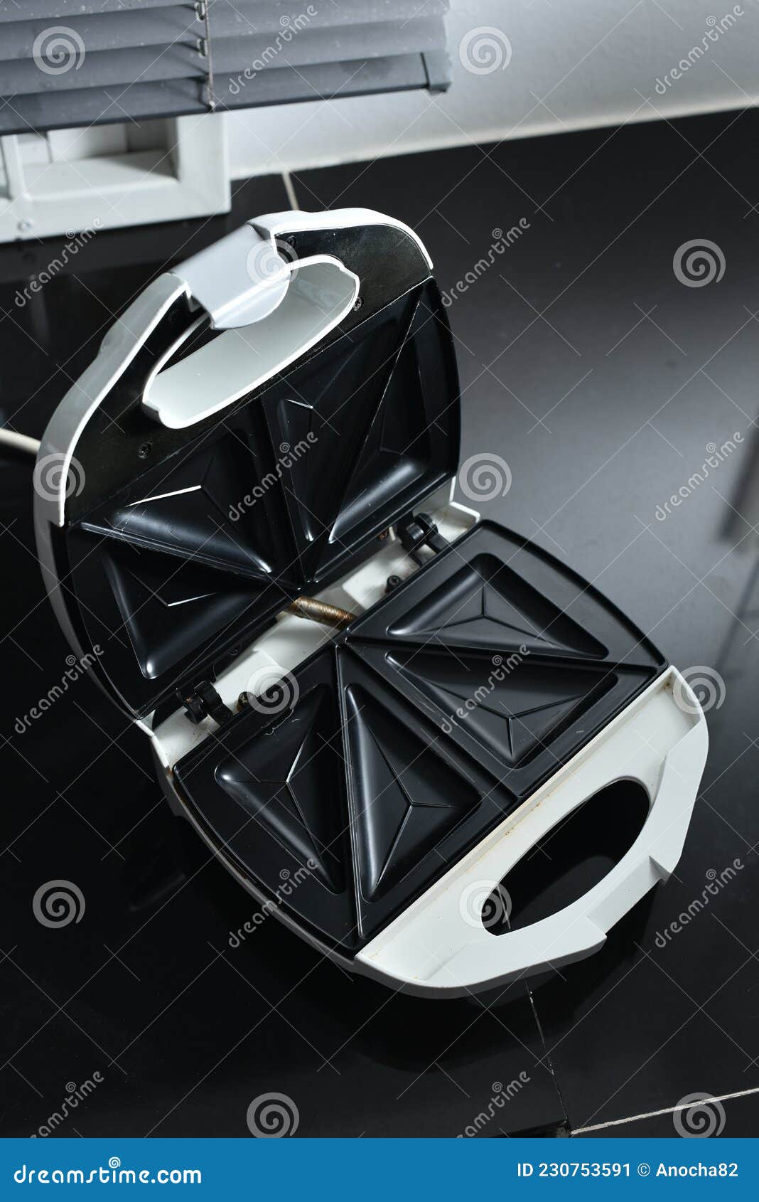 White Toaster With Lid And Open Lid. Royalty-Free Stock Photography ...