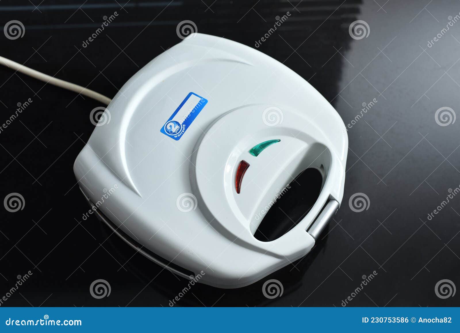 White Toaster with Lid and Open Lid Stock Photo - Image of home, white ...