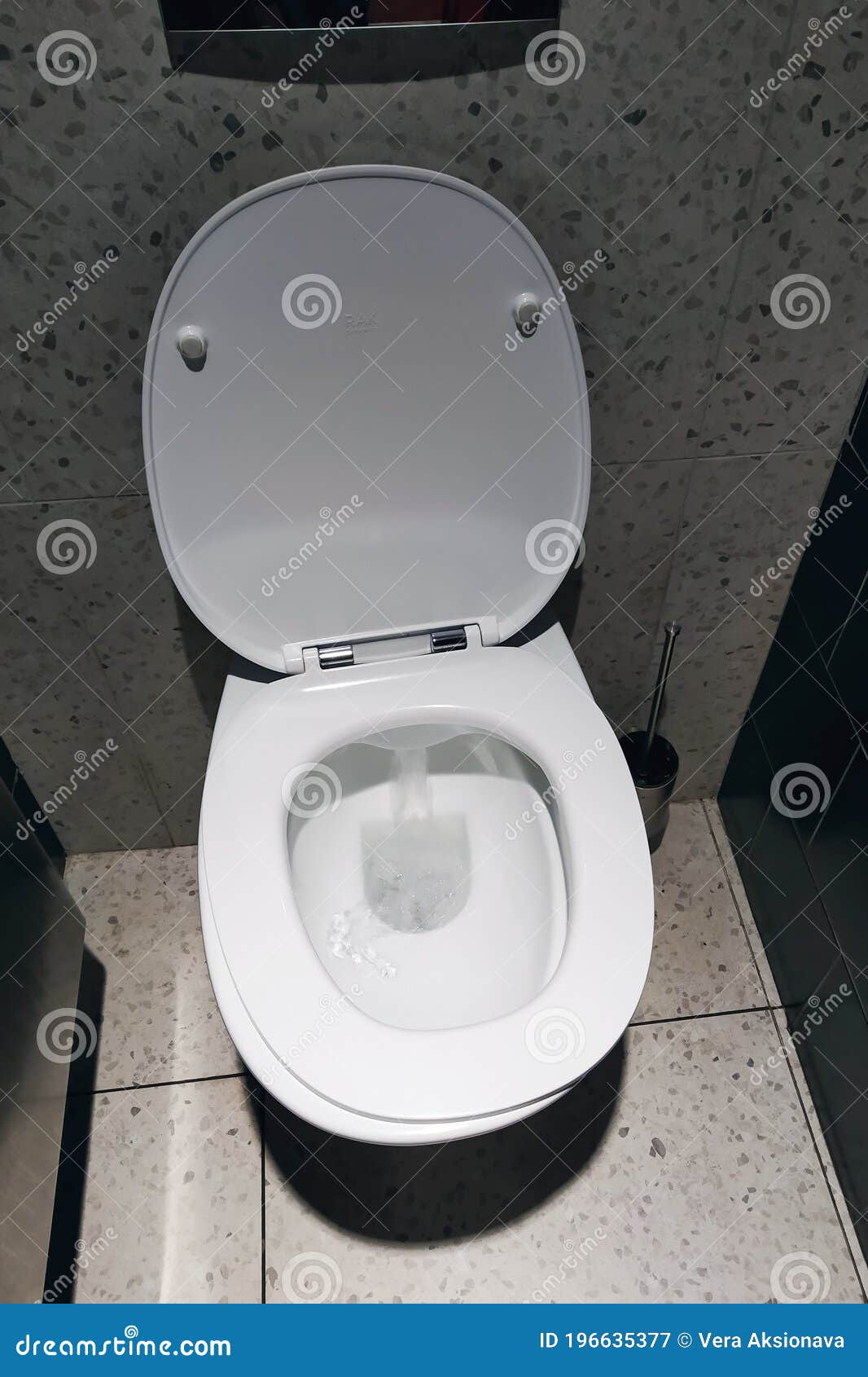 White Toilet Bowl Top View Close Up Stock Image - Image of modern ...