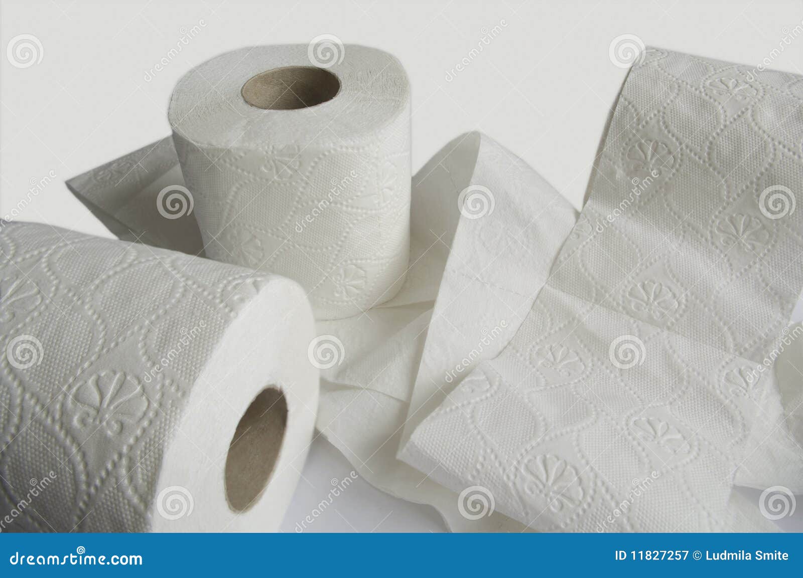 White toilet papers. stock image. Image of hygiene, rolled - 11827257