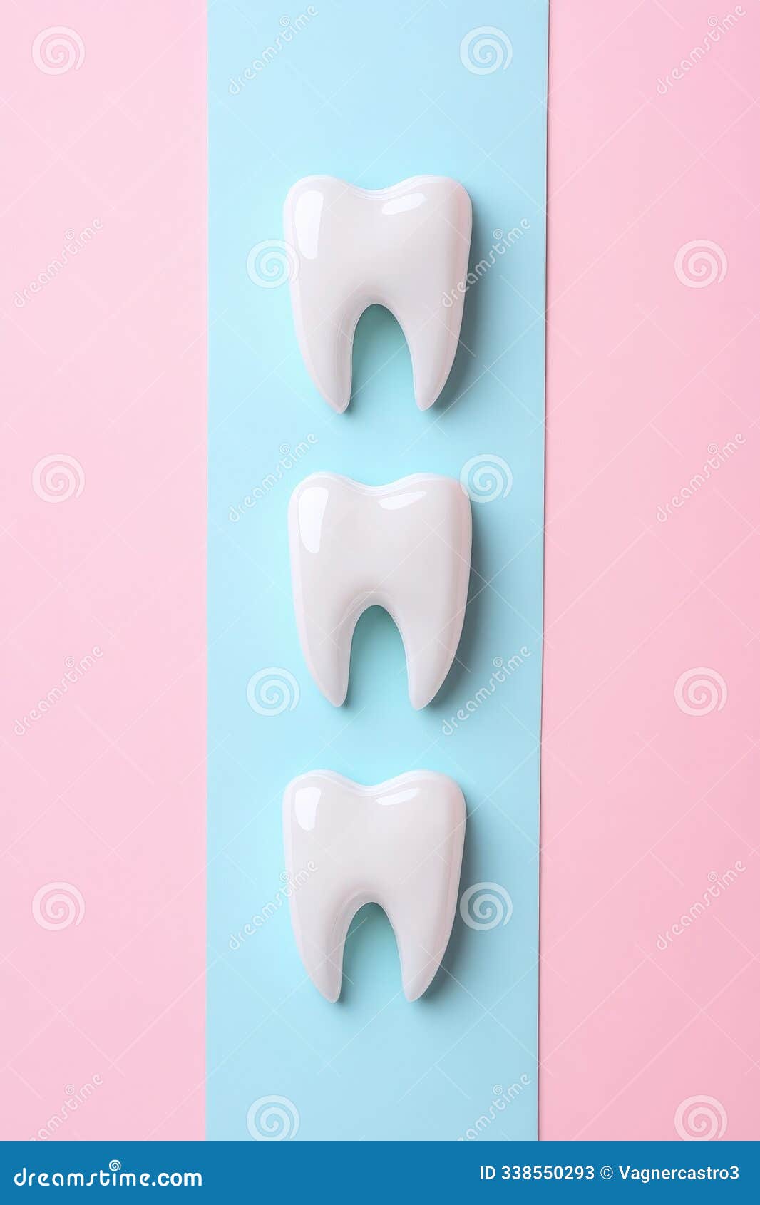 Tooth Split Walnut. Tooth As Super Hero. Render 3d Illustration Stock ...