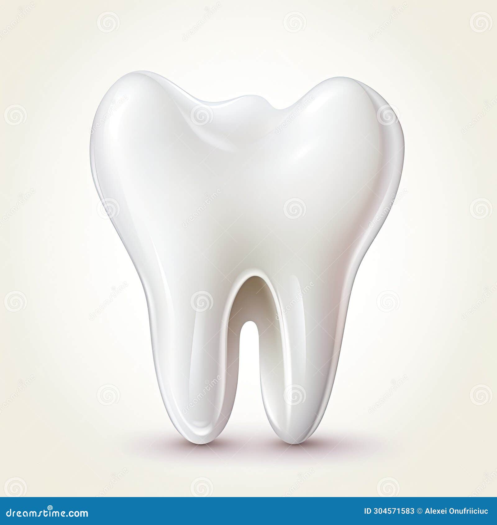 White Tooth on a White Background Stock Illustration - Illustration of ...