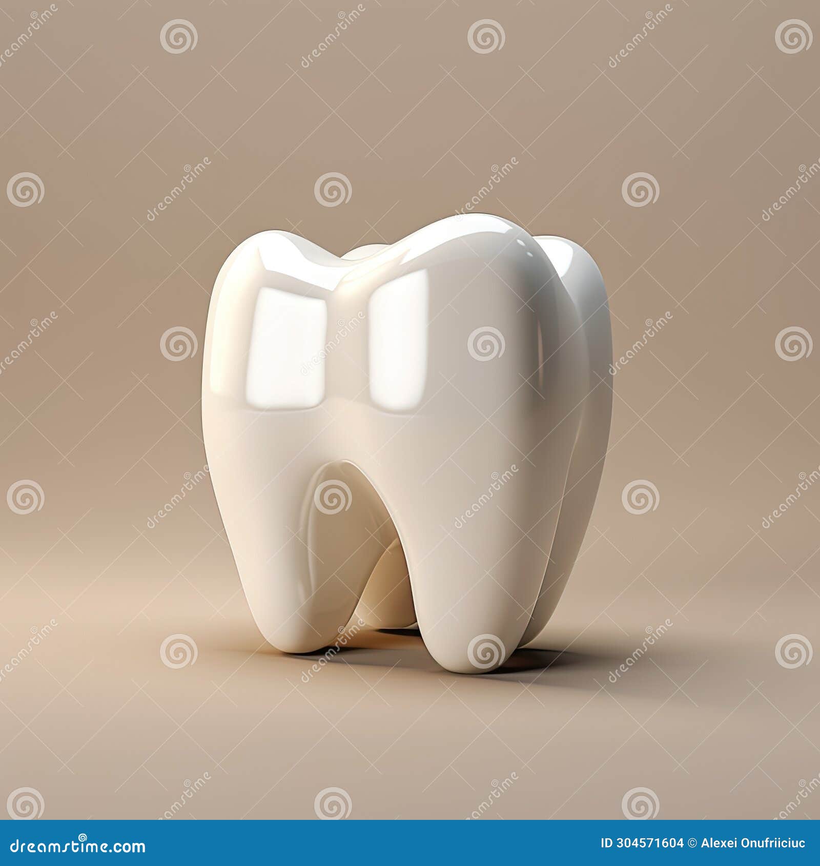 White Tooth on a White Background Stock Photo - Image of oral ...