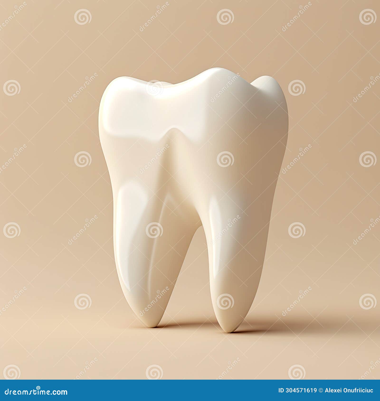 White Tooth on a White Background Stock Image - Image of enamel ...