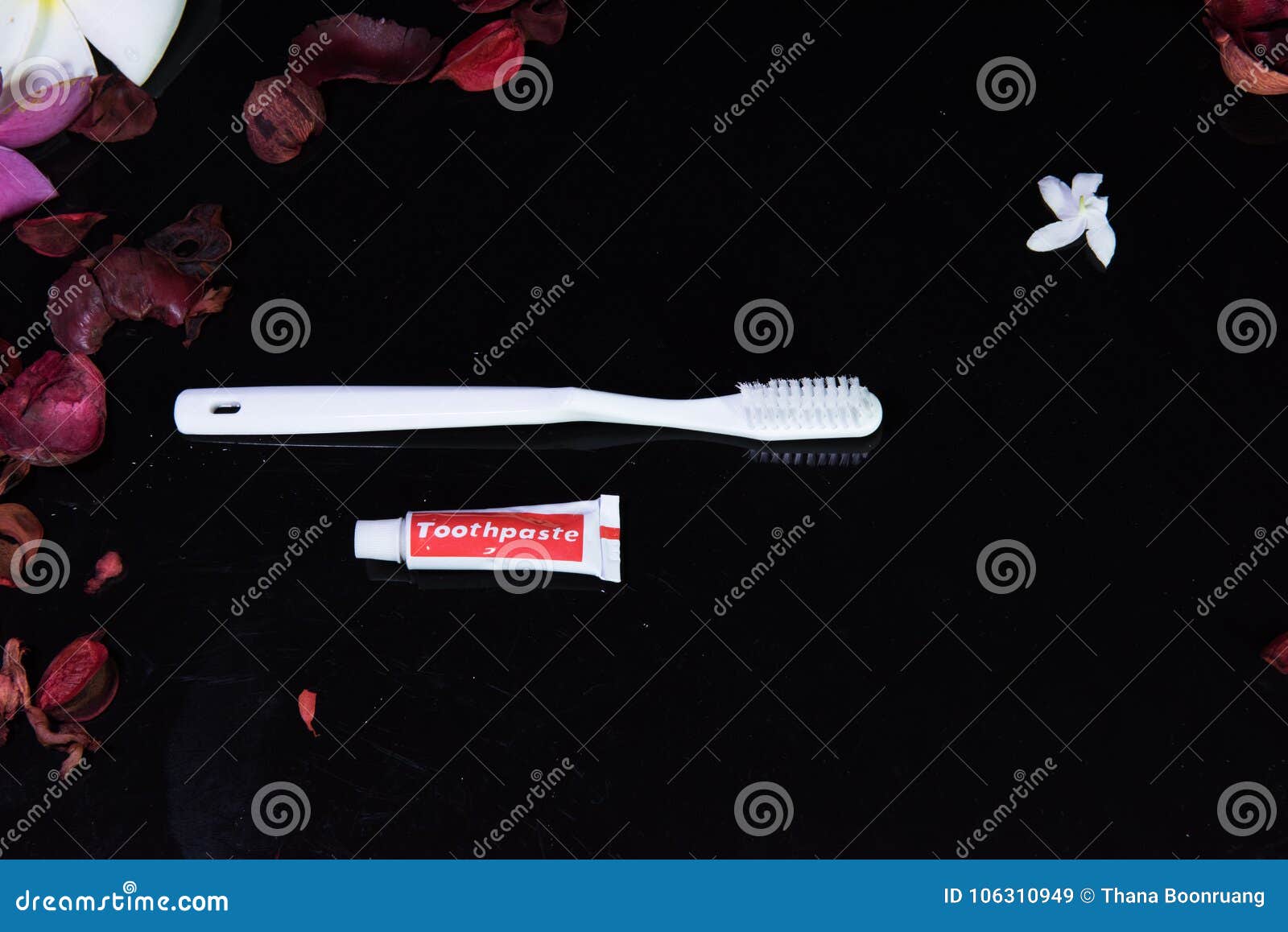 Toothpaste on Black Background Stock Image - Image of soap, wash: 106310949