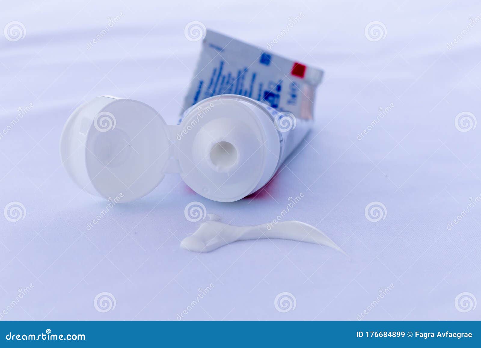 White Toothpaste on the Table Stock Image - Image of dental, medicine ...