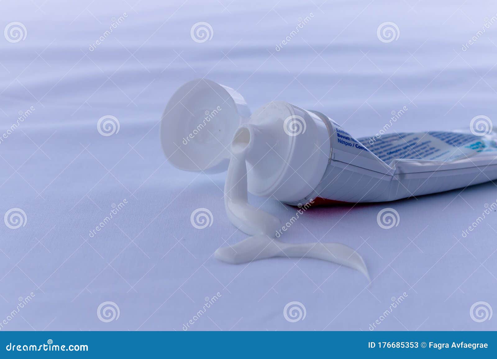 White Toothpaste on the Table Stock Image - Image of toothbrush ...
