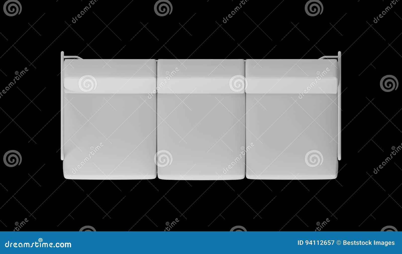 Top View Three Seats Sofa Stock Illustrations – 10 Top View Three Seats ...