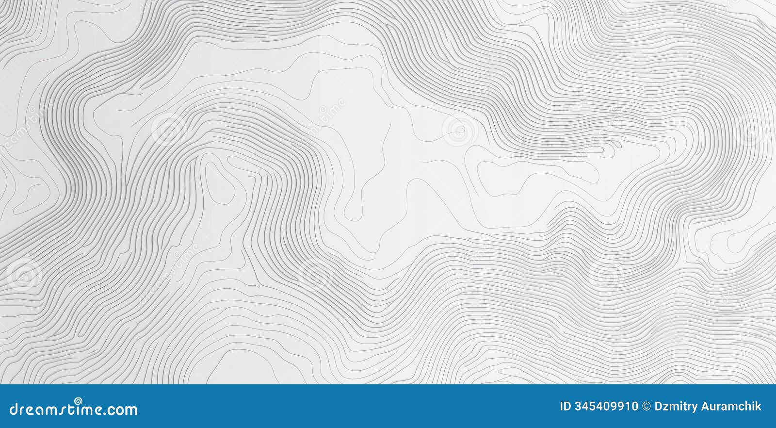 A White Topographic Map with Lines on an Abstract Background of Curved ...