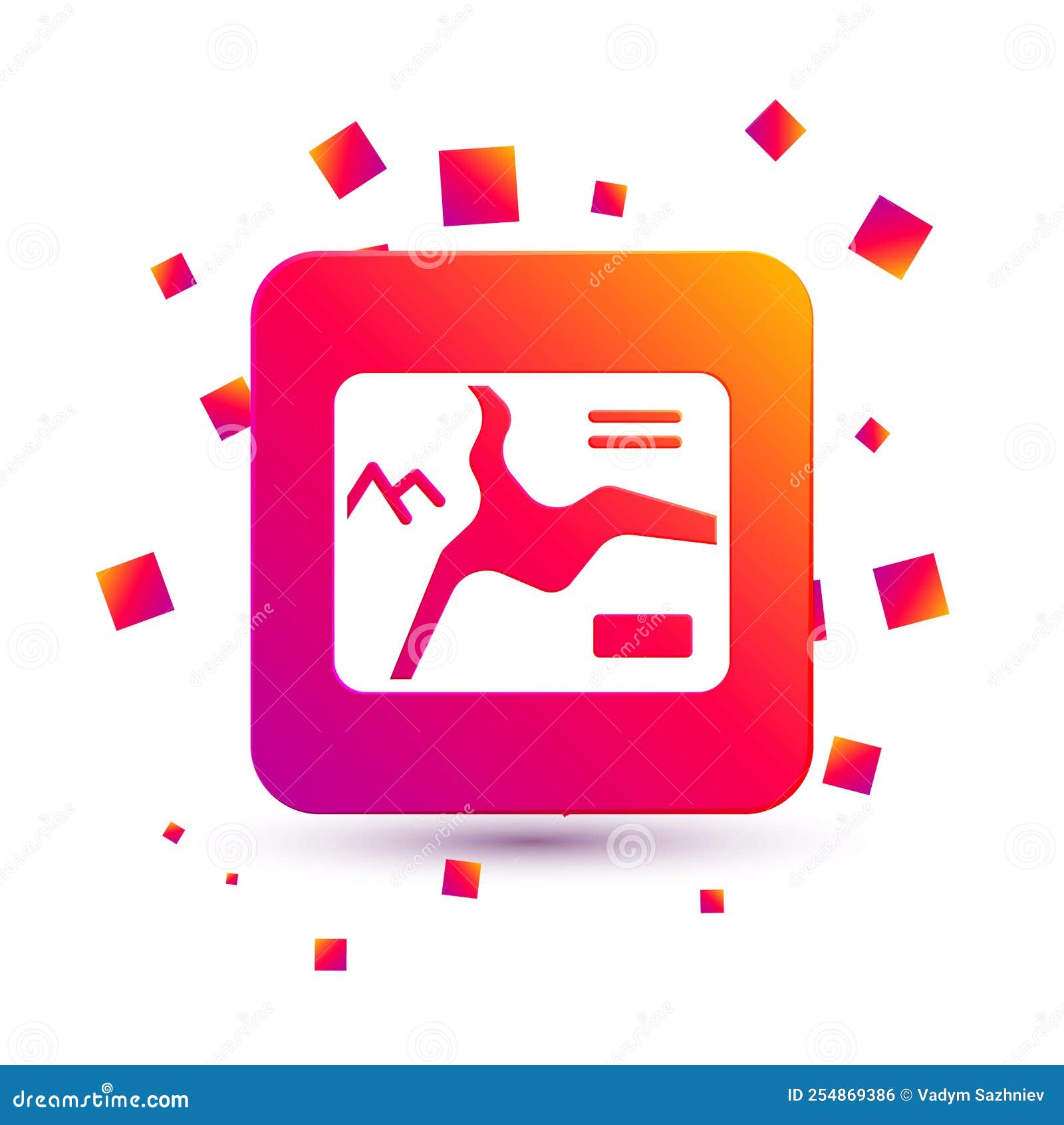 White Topographic Map Circle Logo Concept.Topo Map Elevation Lines ...