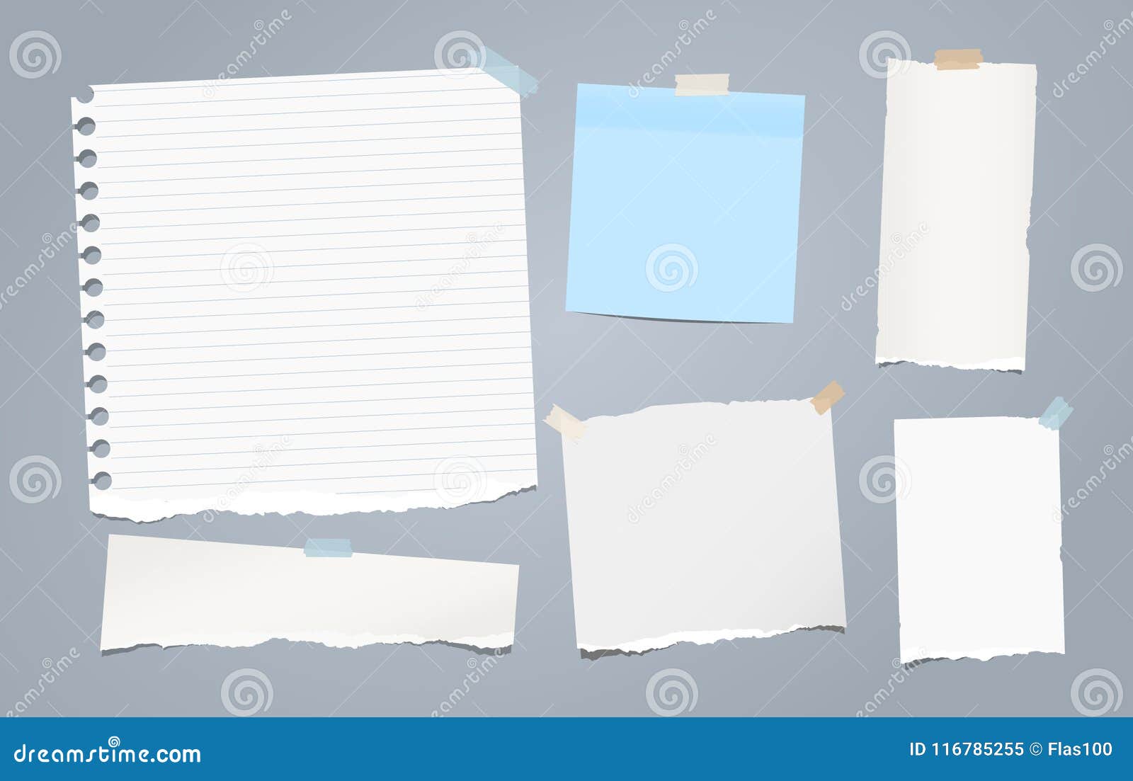 Torn Note Paper Textured Background Computer Generated Royalty-Free ...