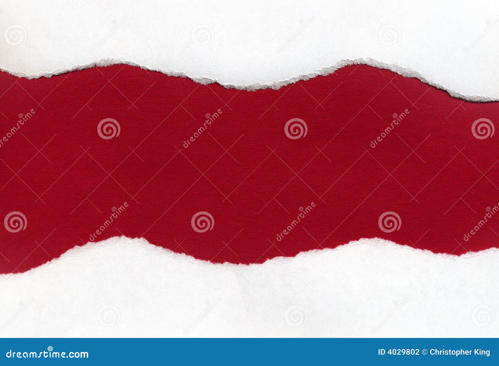 White Torn Paper Revealing a Red Background Stock Photo - Image of ...