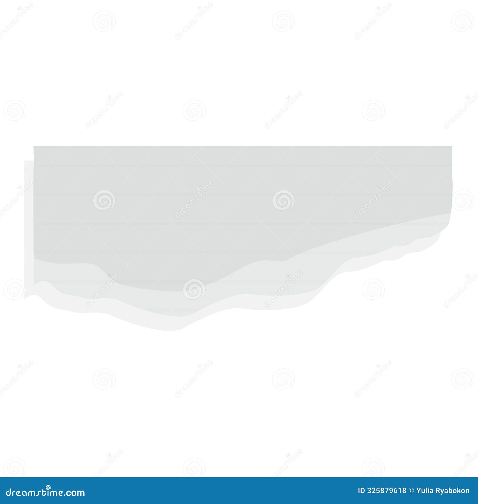 White Torn Paper Scrap with Shadow is Creating a Design Stock Vector ...