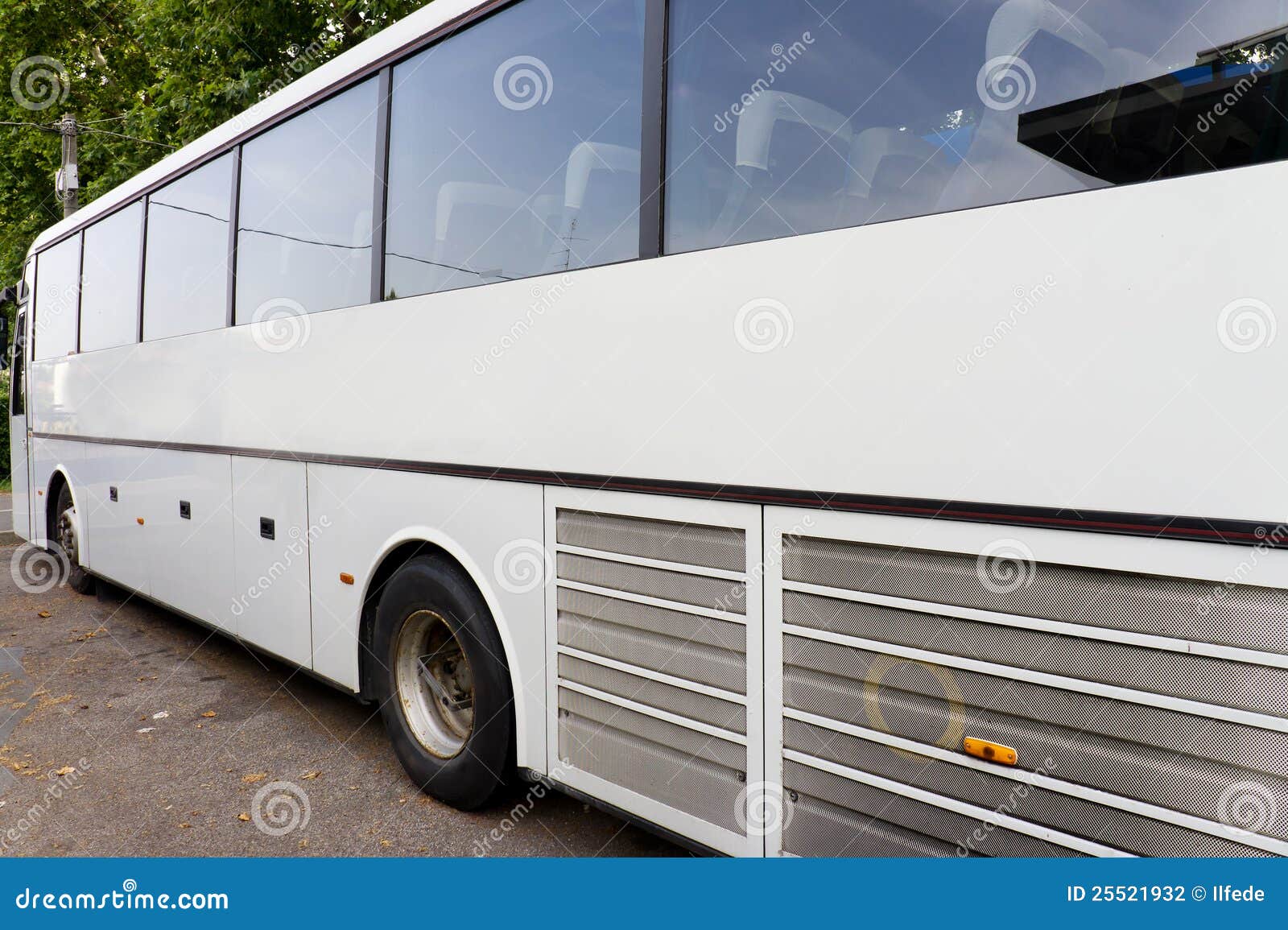 White tour bus stock photo. Image of city, transportation - 25521932