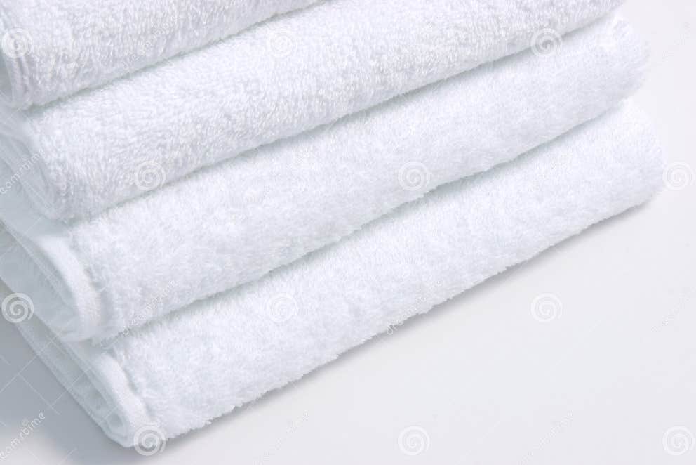 White Towels stock photo. Image of white, cotton, fabric - 279912