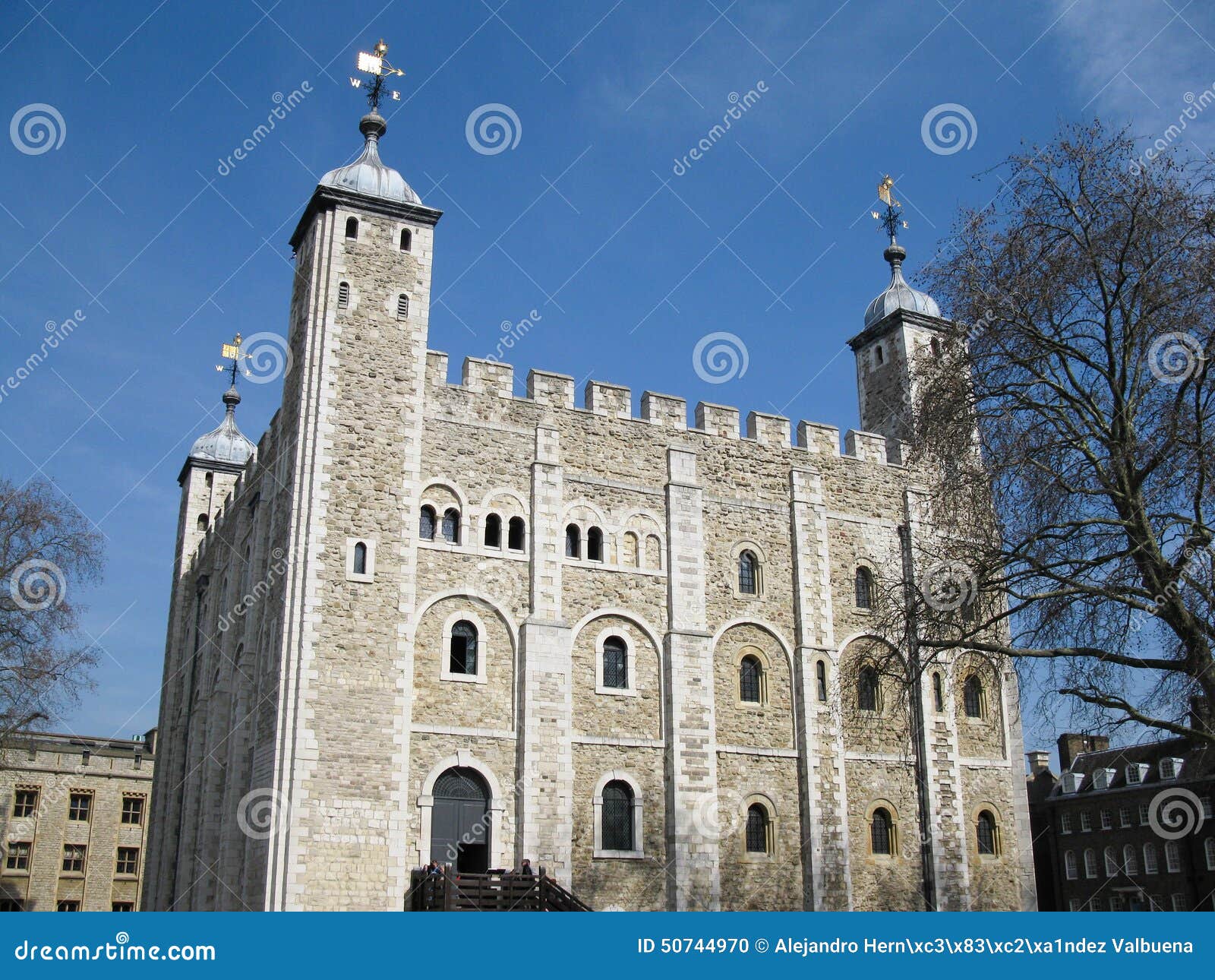 White Tower, London stock photo. Image of tourism, wall - 50744970