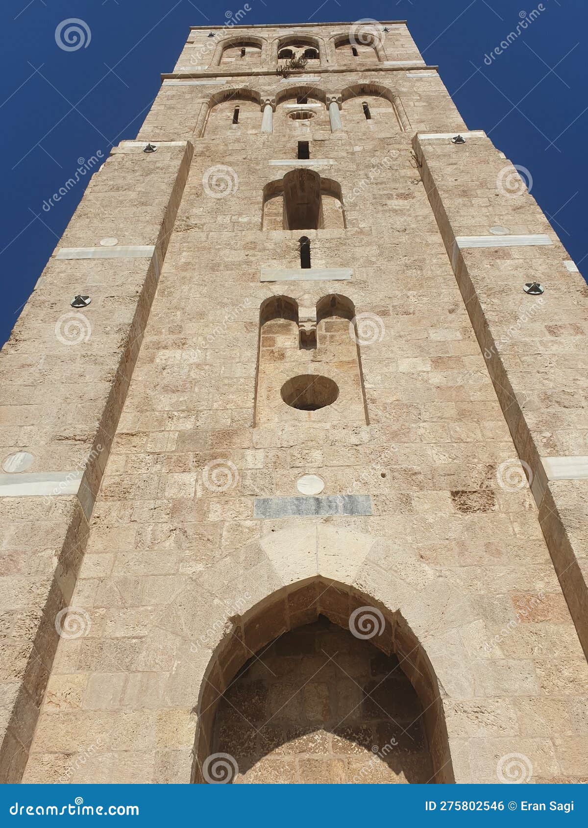 The white tower stock photo. Image of ramleh, facade - 275802546