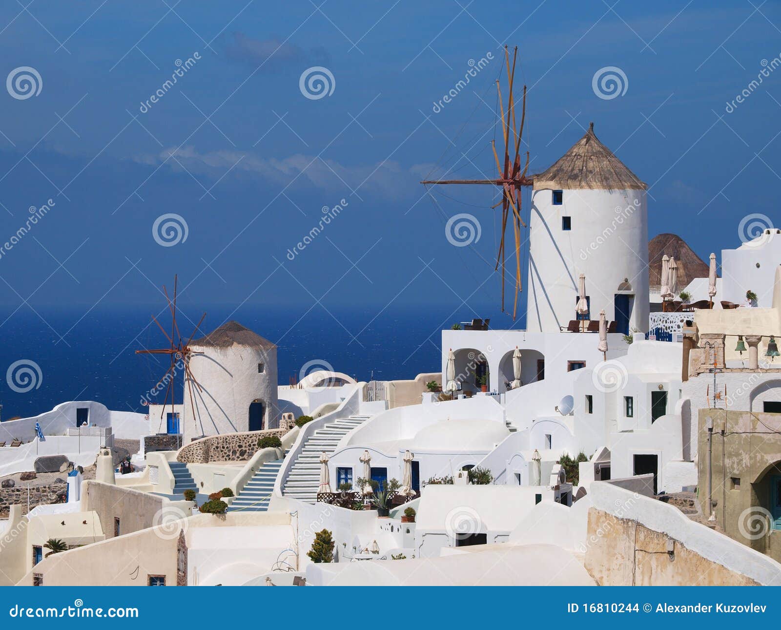 White town with mill stock photo. Image of restoring - 16810244