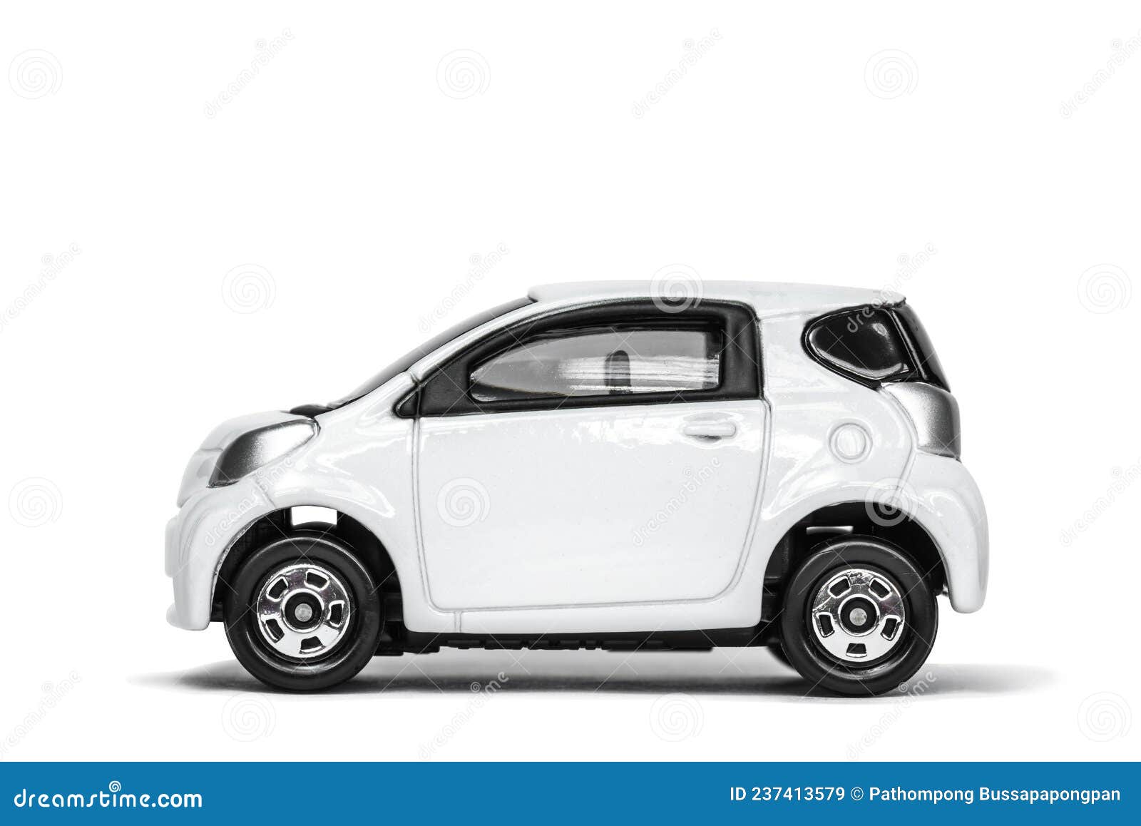White Toy Car on White Background Stock Image - Image of drive, model ...