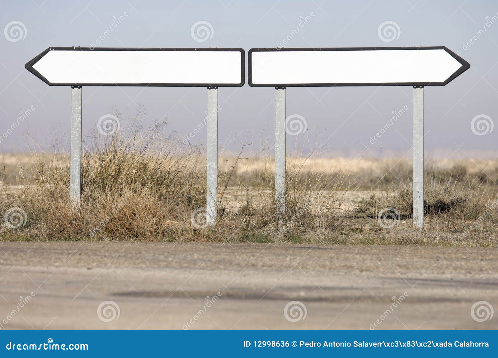 White Traffic Signs Stock Photography | CartoonDealer.com #12998636