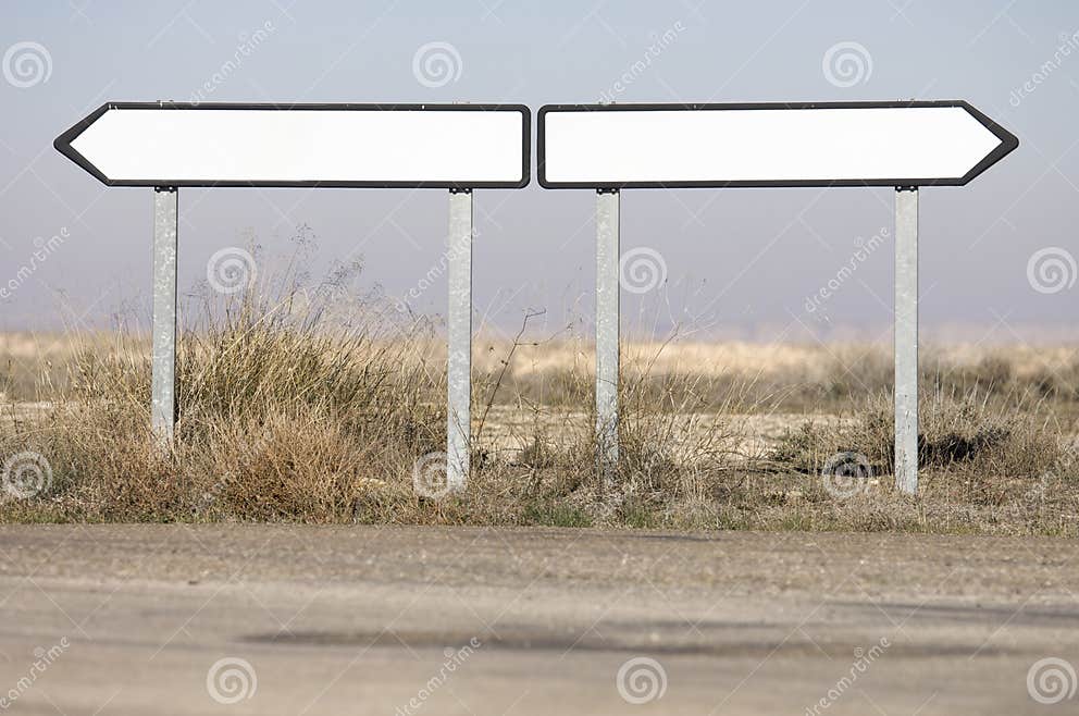 White traffic signs stock photo. Image of instruction - 12998636