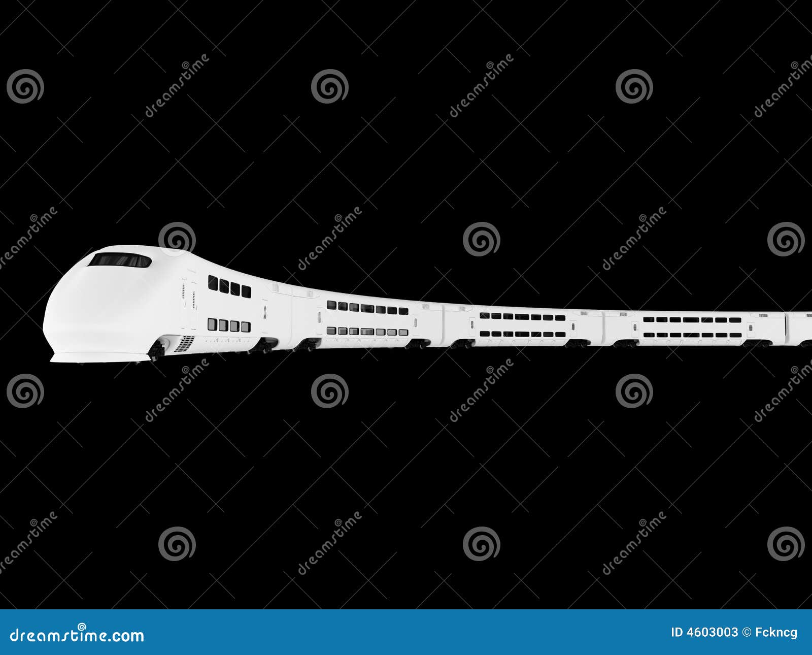 White Train Express Isolated View Stock Illustration - Illustration of ...