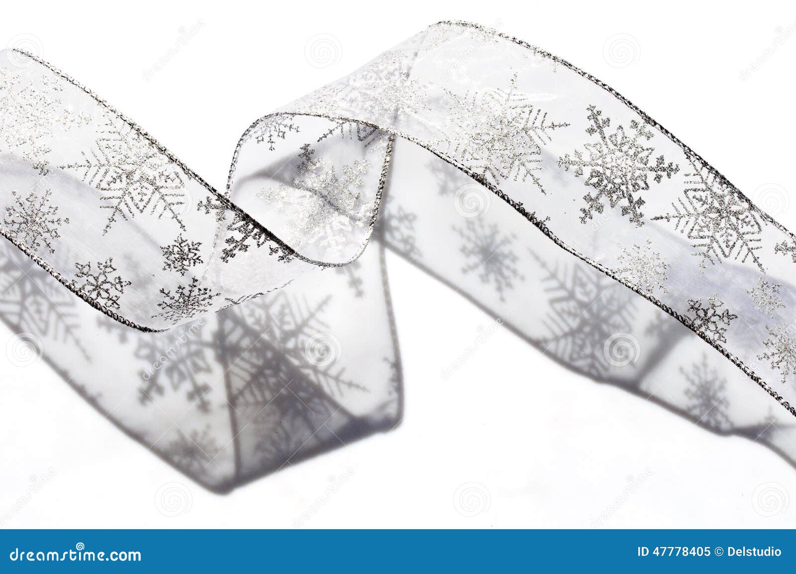 White Translucent Christmas Ribbon Stock Image - Image of xmas, white ...