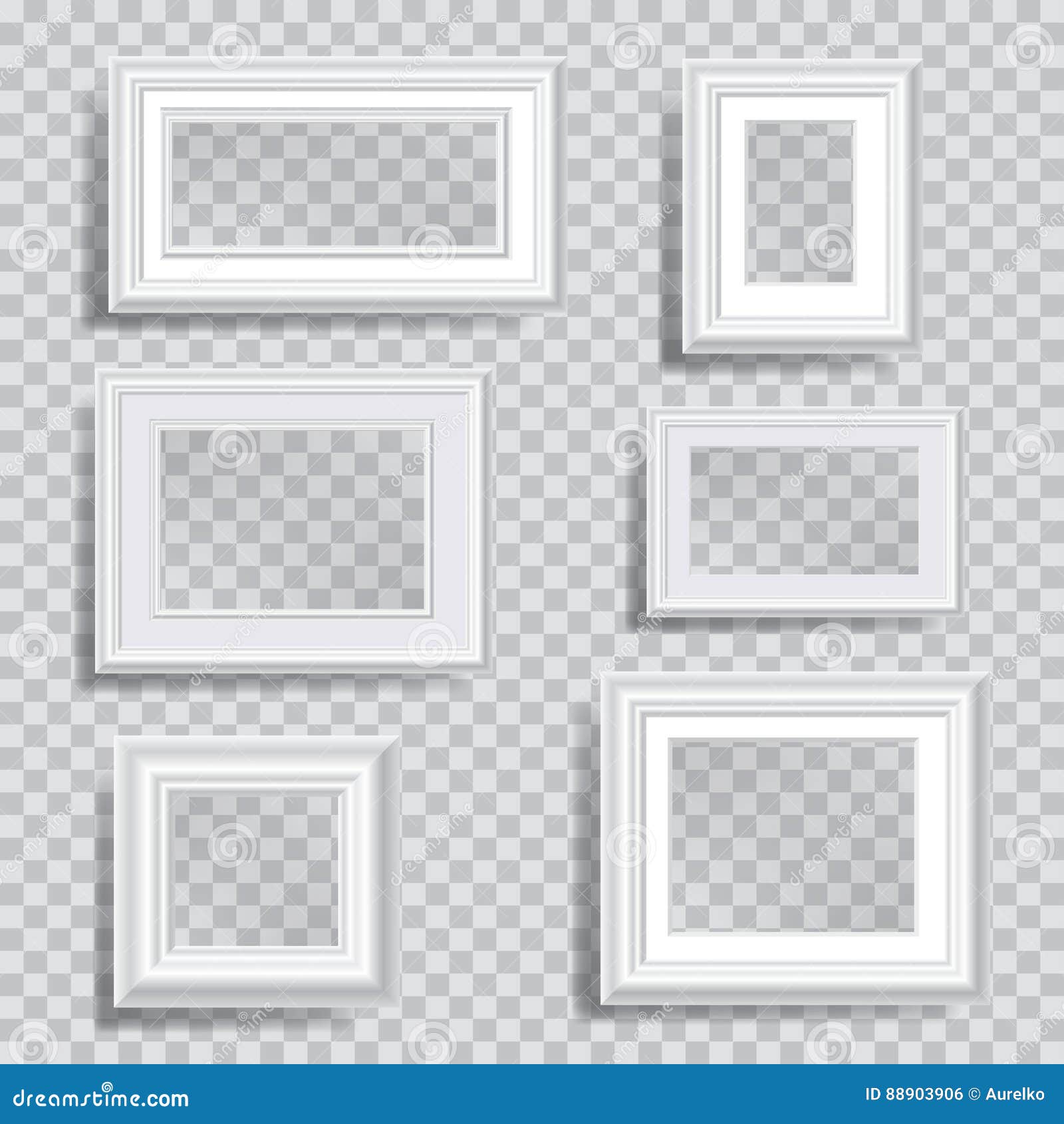 White transparent frames stock vector. Illustration of album - 88903906