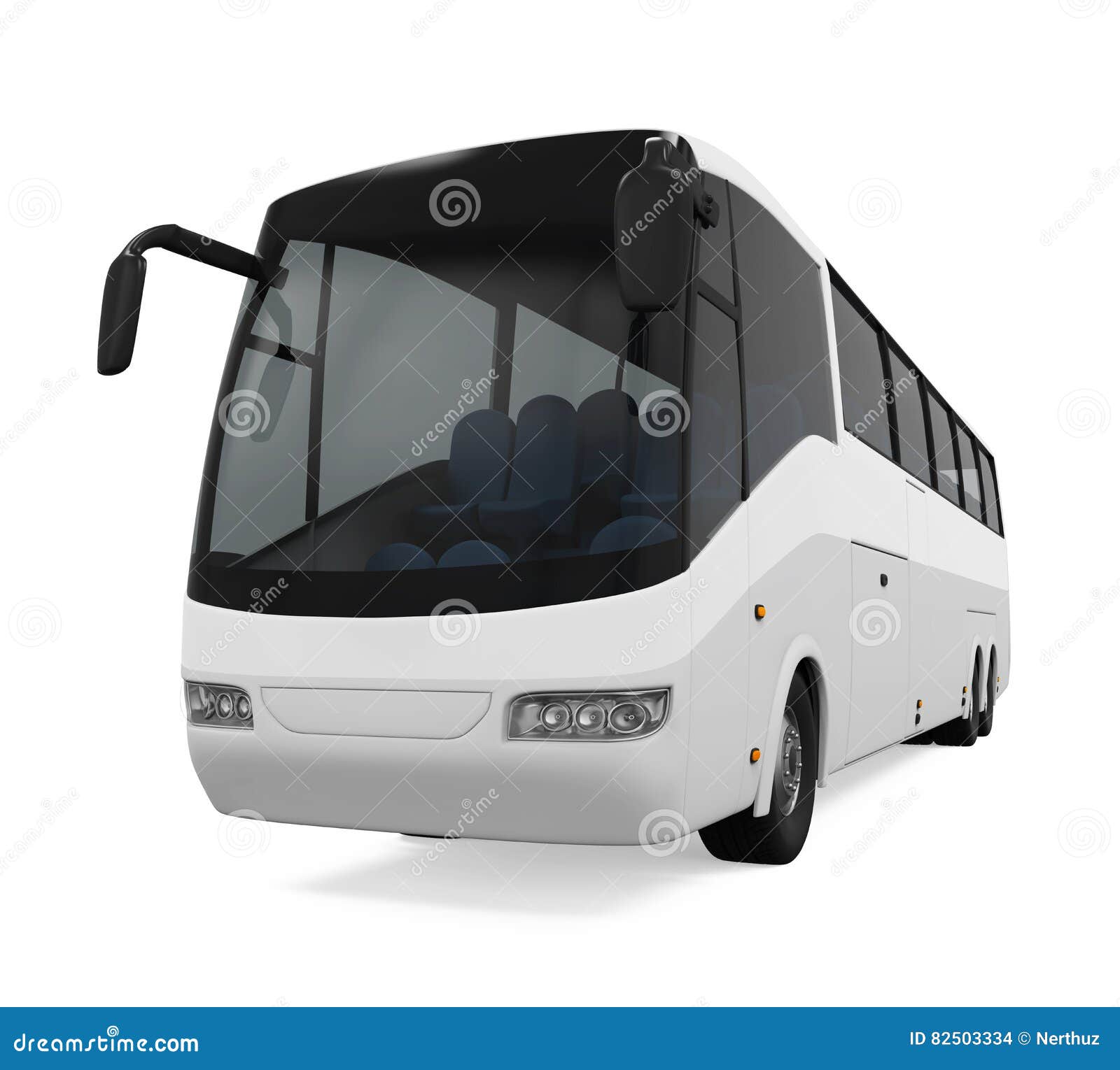 White Travel Bus stock illustration. Illustration of ride - 82503334