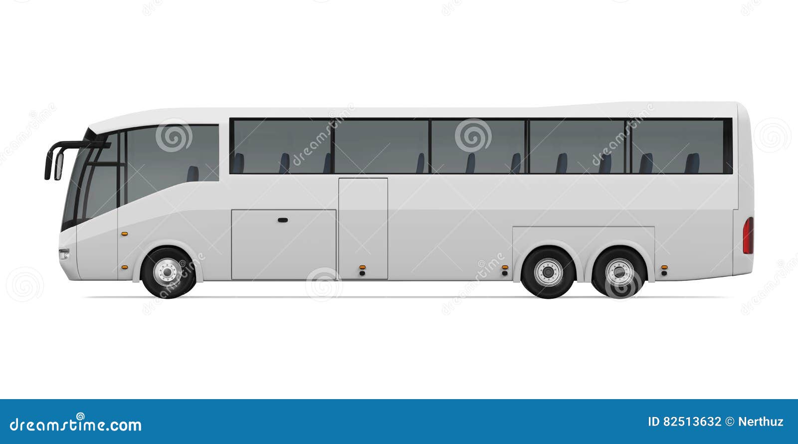 White Travel Bus stock illustration. Illustration of city - 82513632