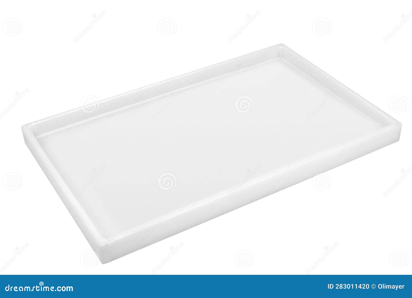 White Tray, Clipping Path Included. Stock Photo - Image of color ...