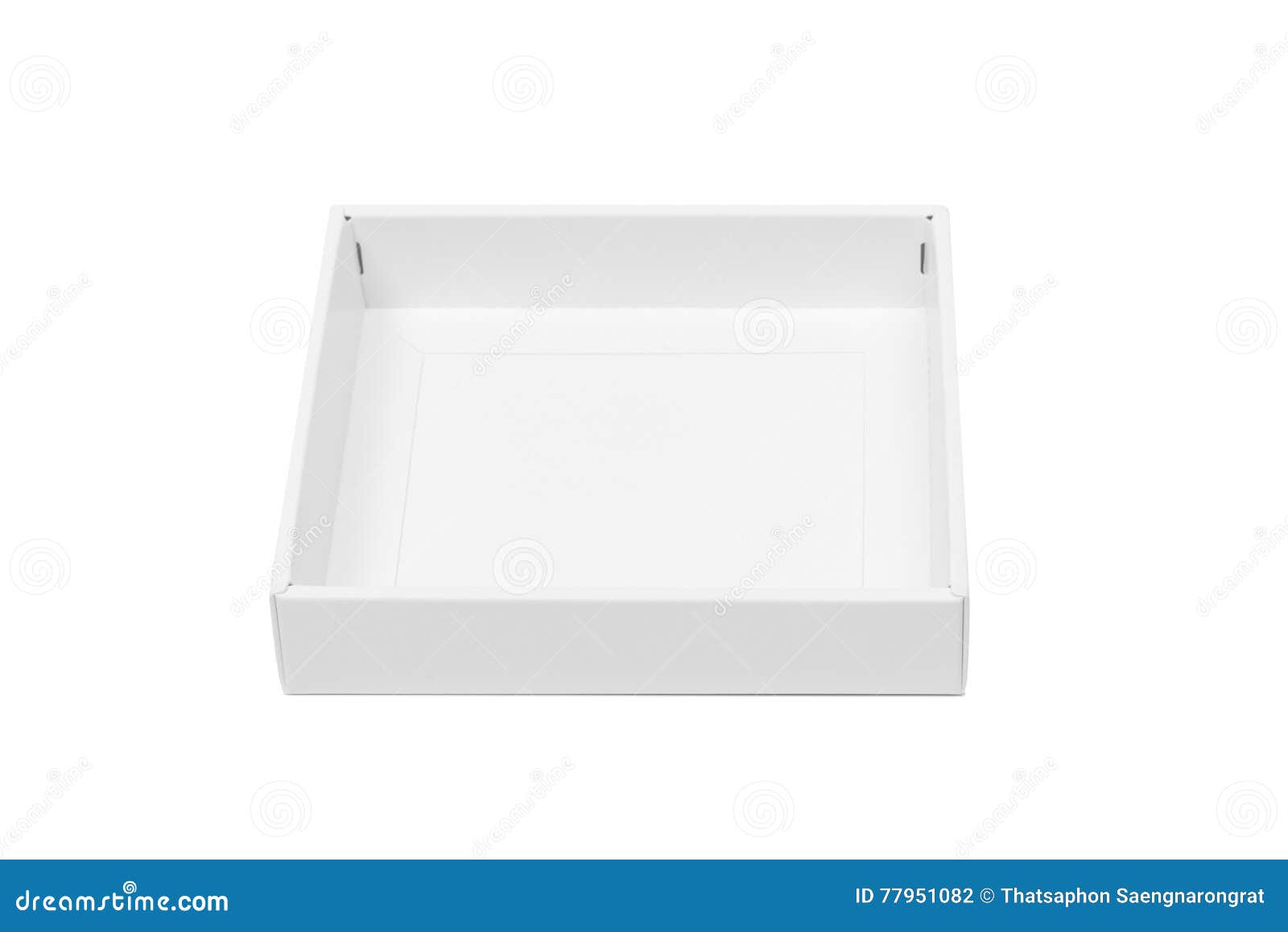 White Tray or White Paper Package Box Isolated on White Background ...