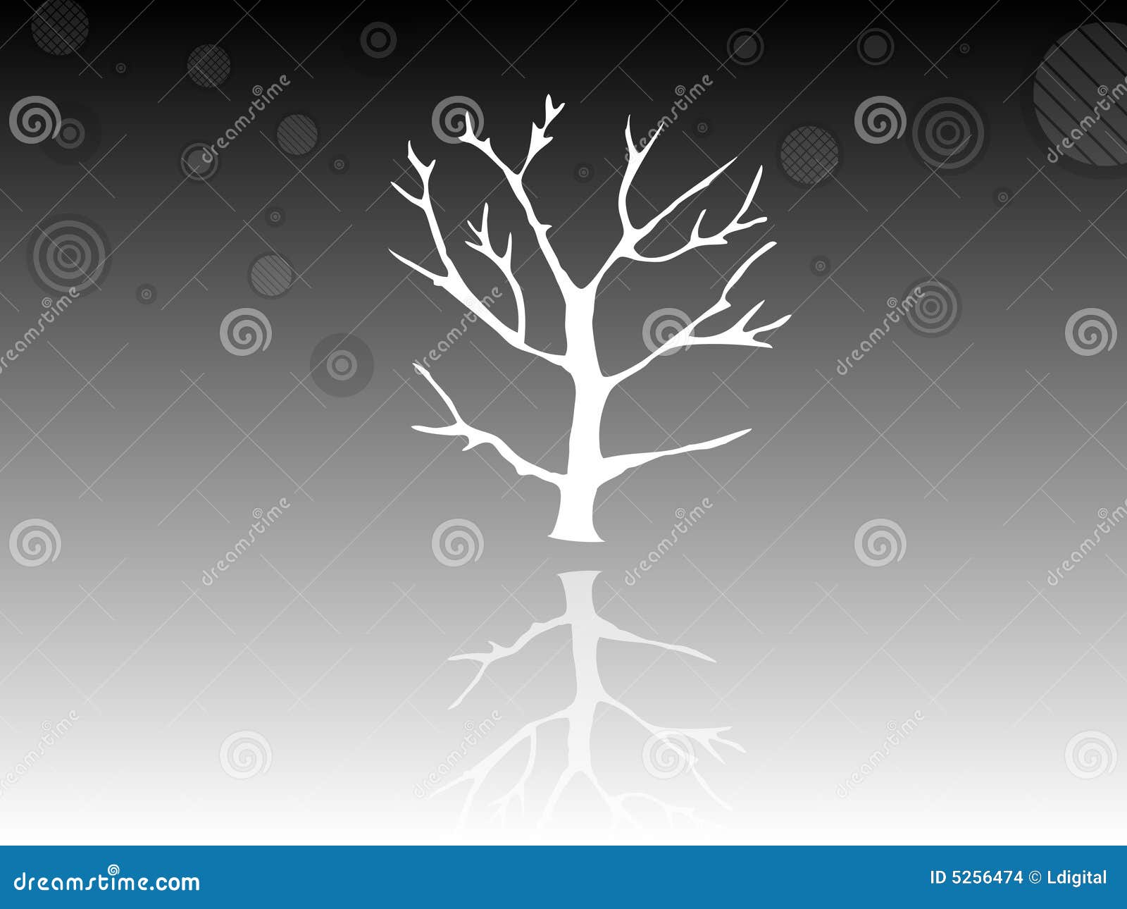 White Tree Vector Illustration Stock Illustration - Illustration of ...