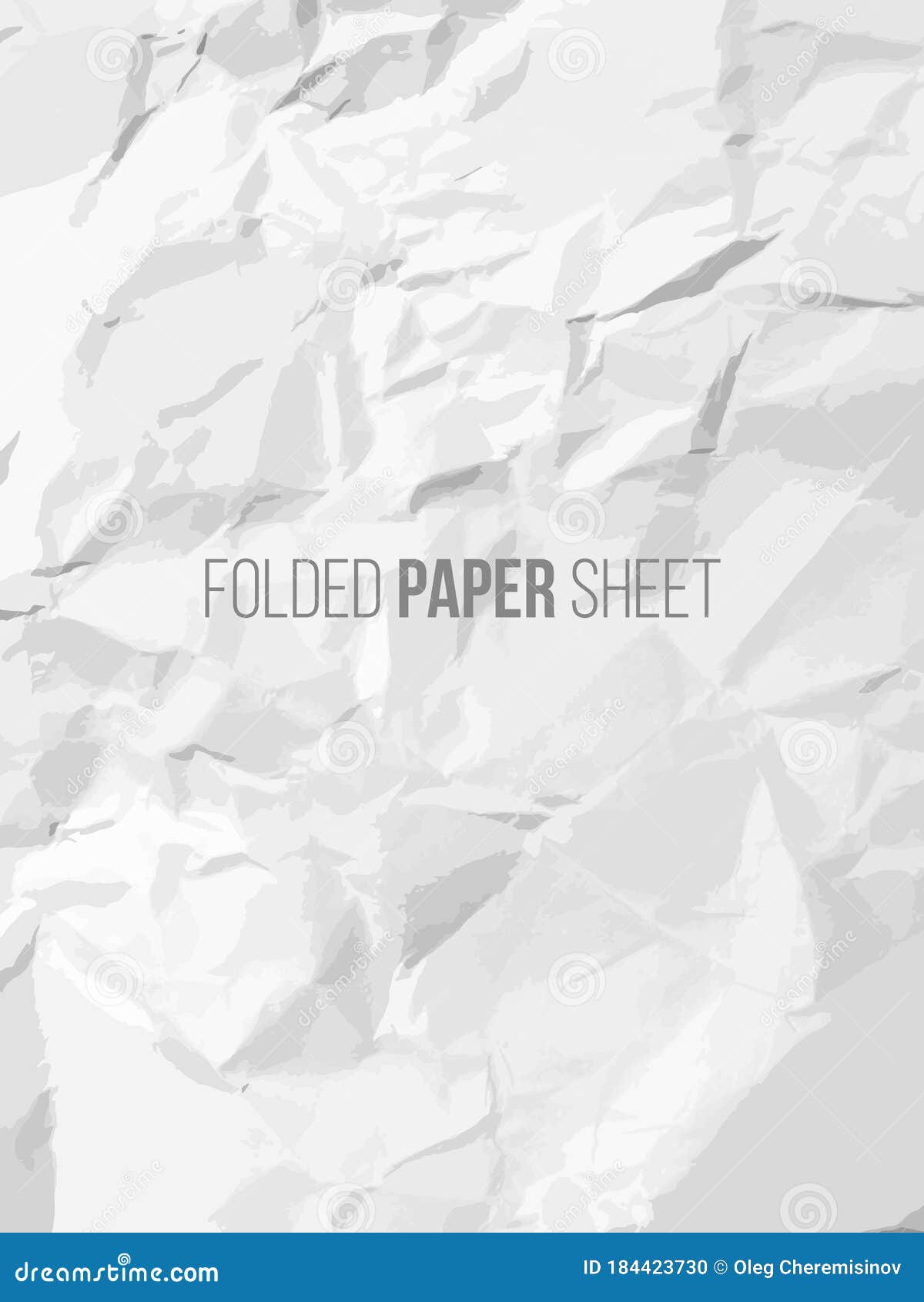 White Trendy Border with Crumpled Paper Frame Stock Vector ...