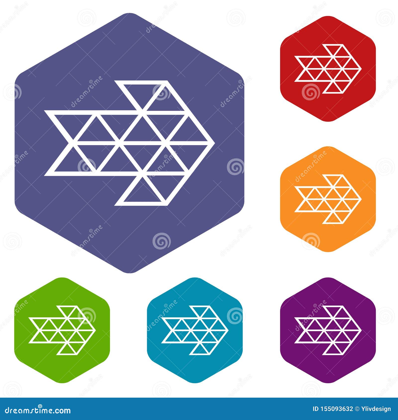 White Triangle Arrow Icon, Simple Style Stock Vector - Illustration of ...