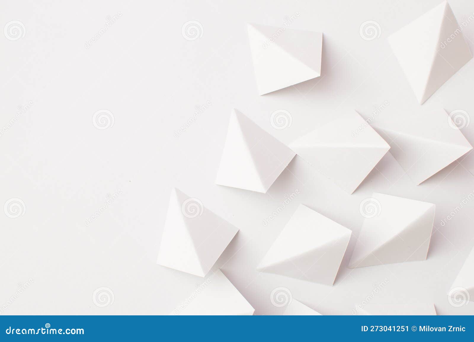 White Triangle Shapes on White Background Stock Image - Image of modern ...