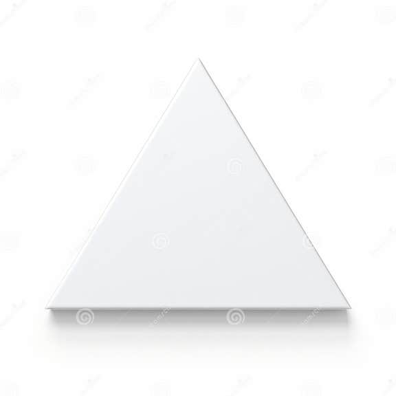 White Triangle Sign: Realistic Rendering of Basic Flat Tetrahedron ...