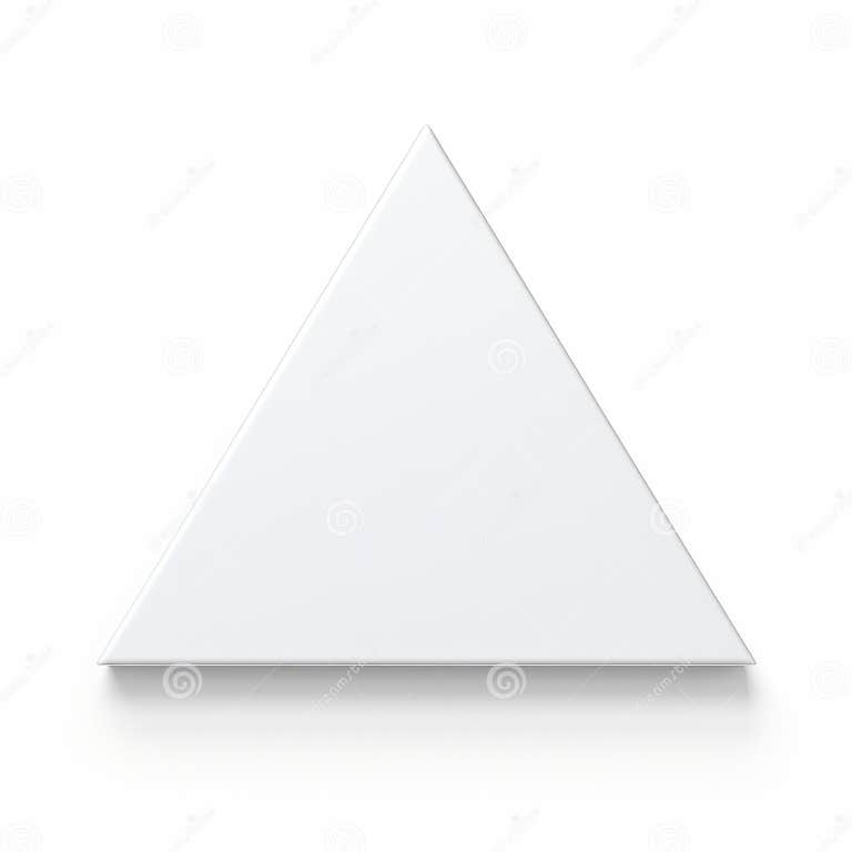 White Triangle Sign: Realistic Rendering of Basic Flat Tetrahedron ...
