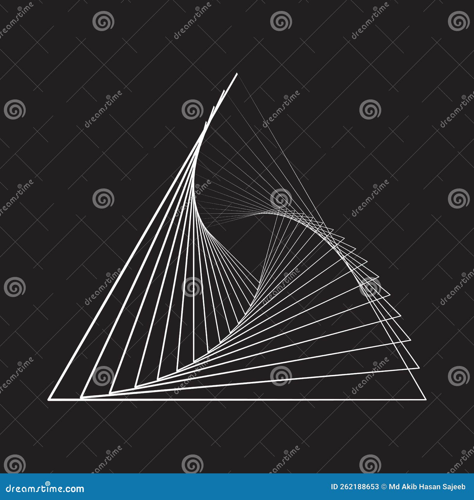 White Triangle Vector Shape Style for Design Element of Monochrome ...