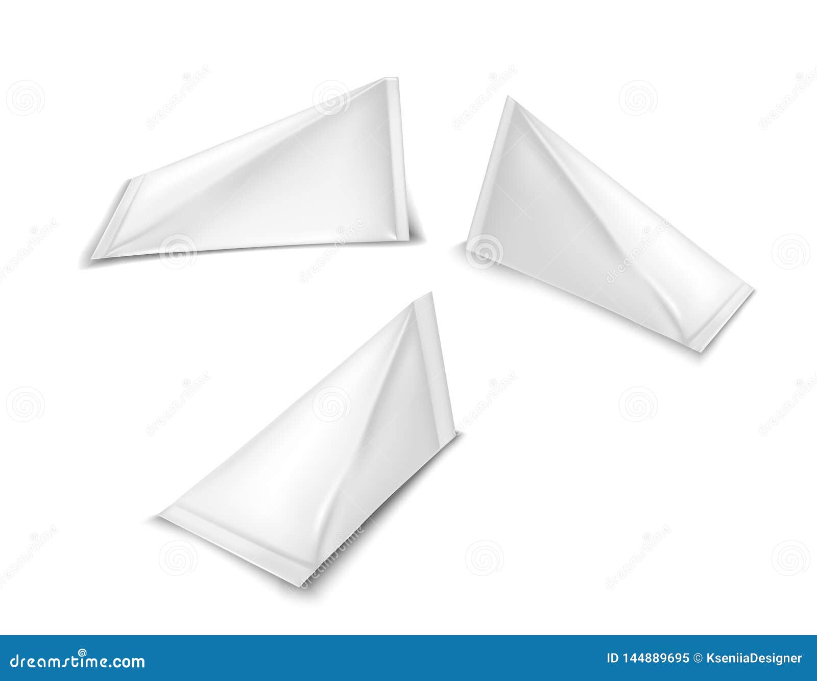 White Triangular Cardboard Package for Beverage, Juice and Milk Stock ...