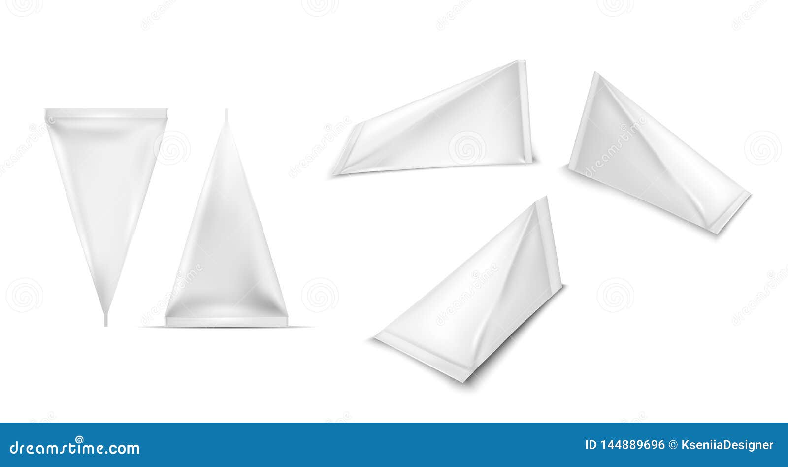 White Triangular Cardboard Package for Beverage, Juice and Milk Stock ...