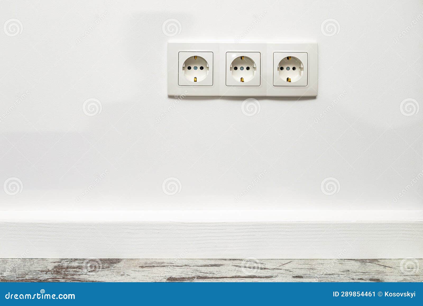 White Triple Outlet on White Wall Stock Image - Image of home, people ...