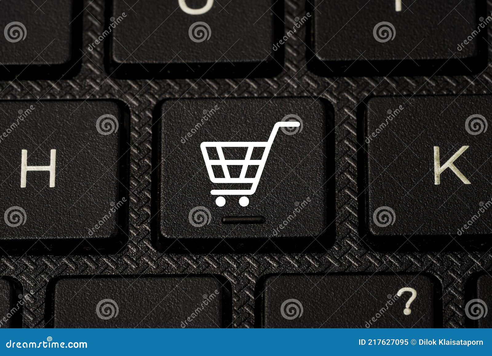 White Trolley or Shopping Cart Icon Print Screen on Button Computer ...