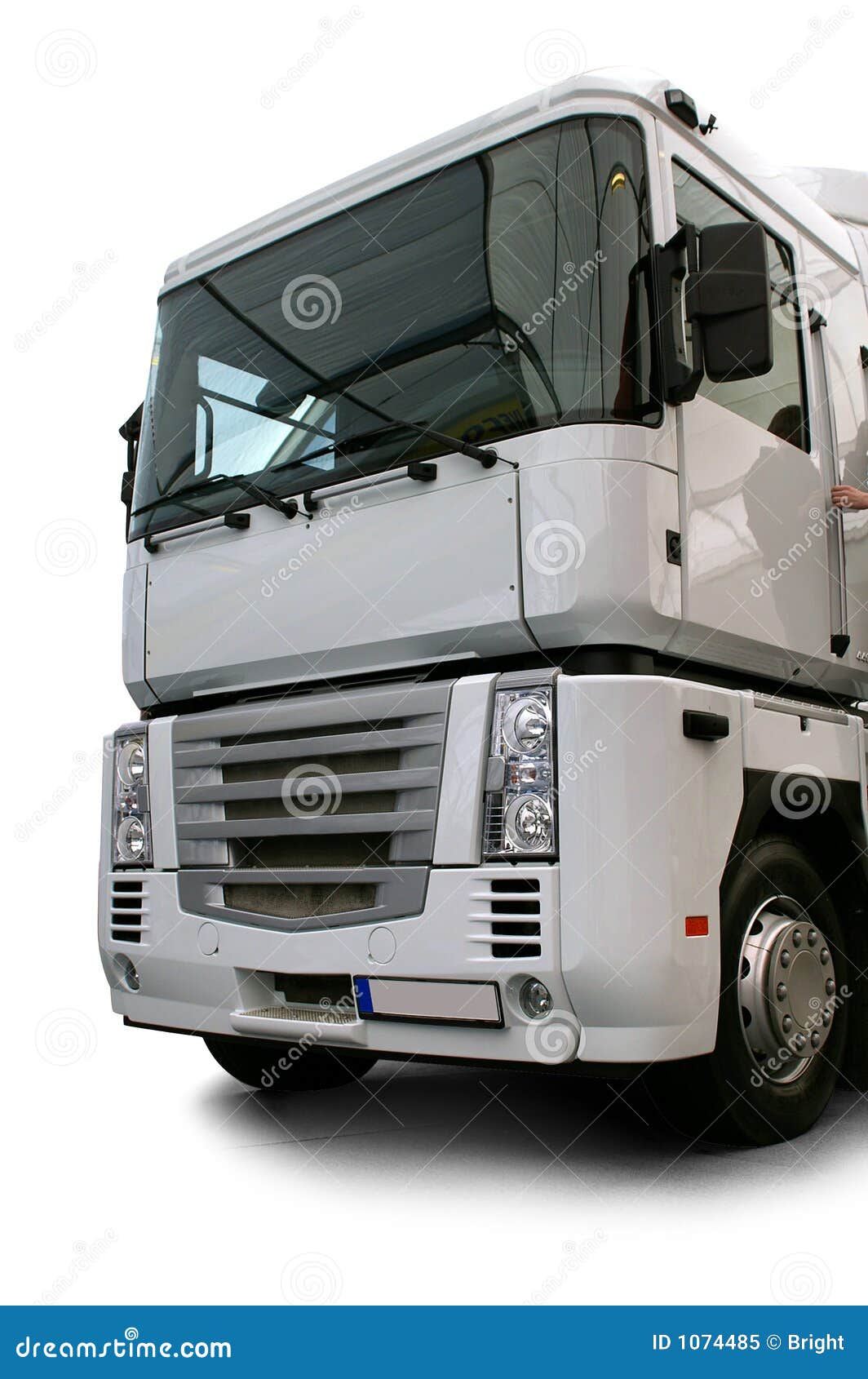 White truck stock image. Image of mirror, tech, durable - 1074485